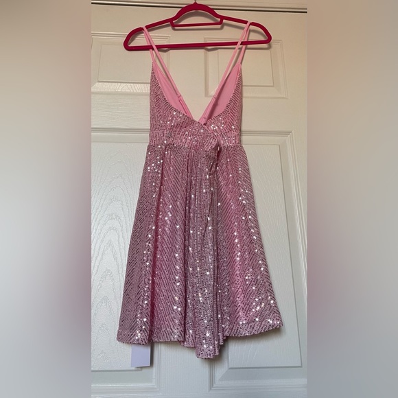 SHEIN | Dresses | Nwt Pink Sparkly Sequin Sequence Mini Party Dress ...